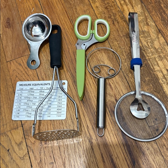 Source Unknown | Kitchen | Stainless Steel Herb Scissors Cooking Set W ...